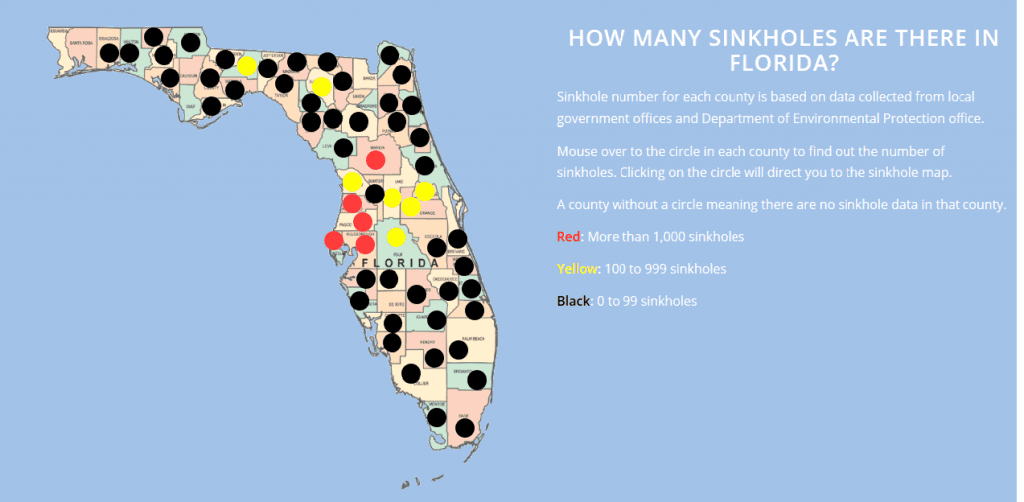 Florida Sinkhole Map Updated